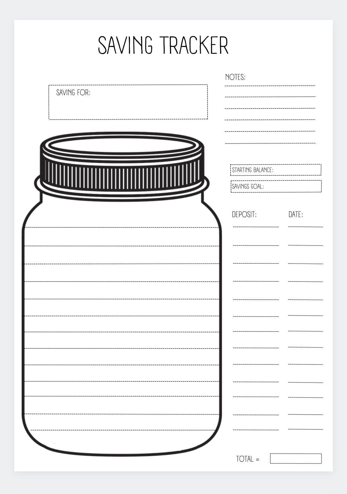 Savings Jar Printable Printable Templates Online By Paul Printable