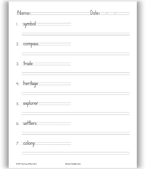 2nd Grade Handwriting Worksheets Pdf Free Printable