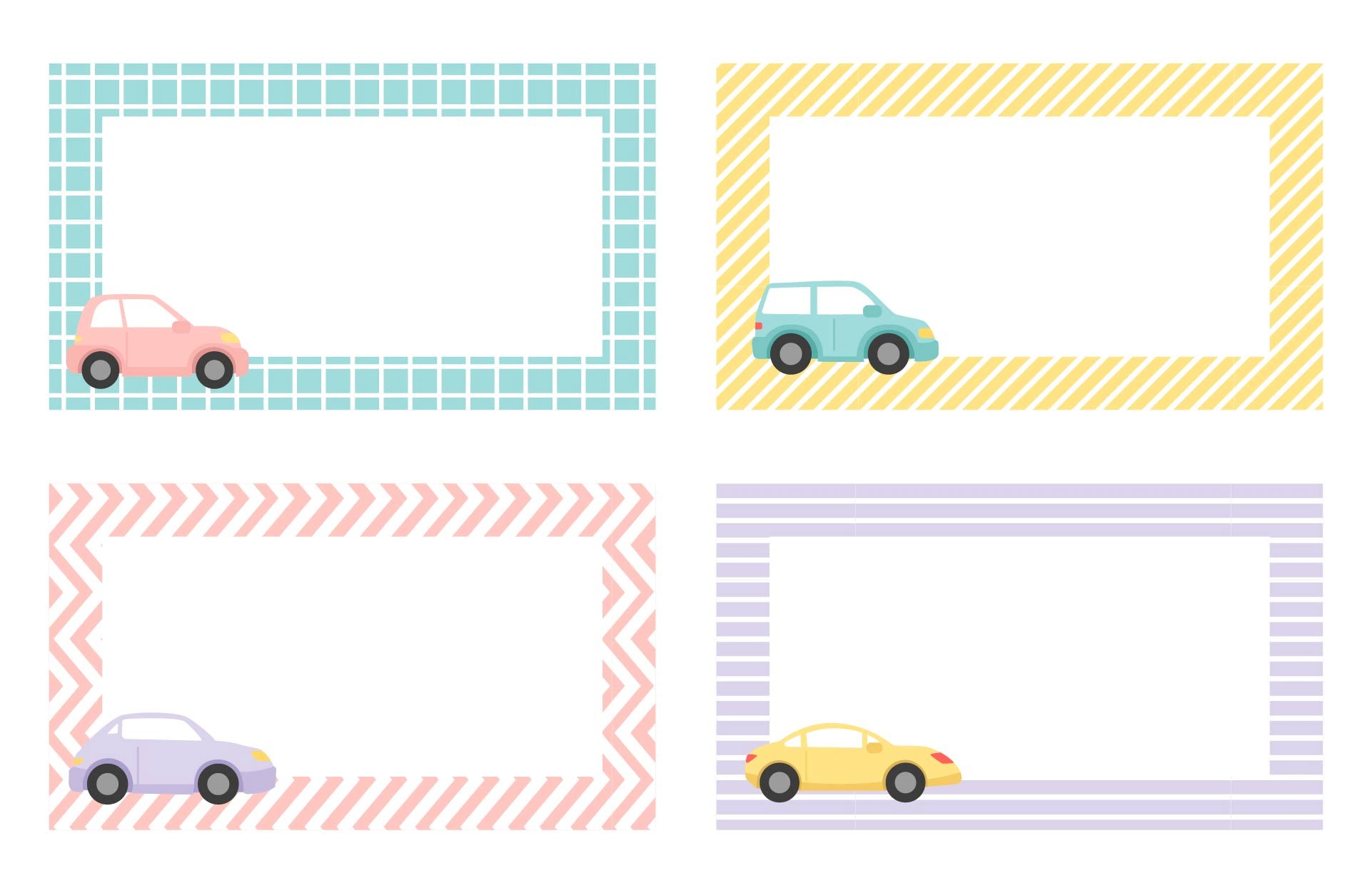 Printable Free Car Rider Tags Template Printable Word Searches
