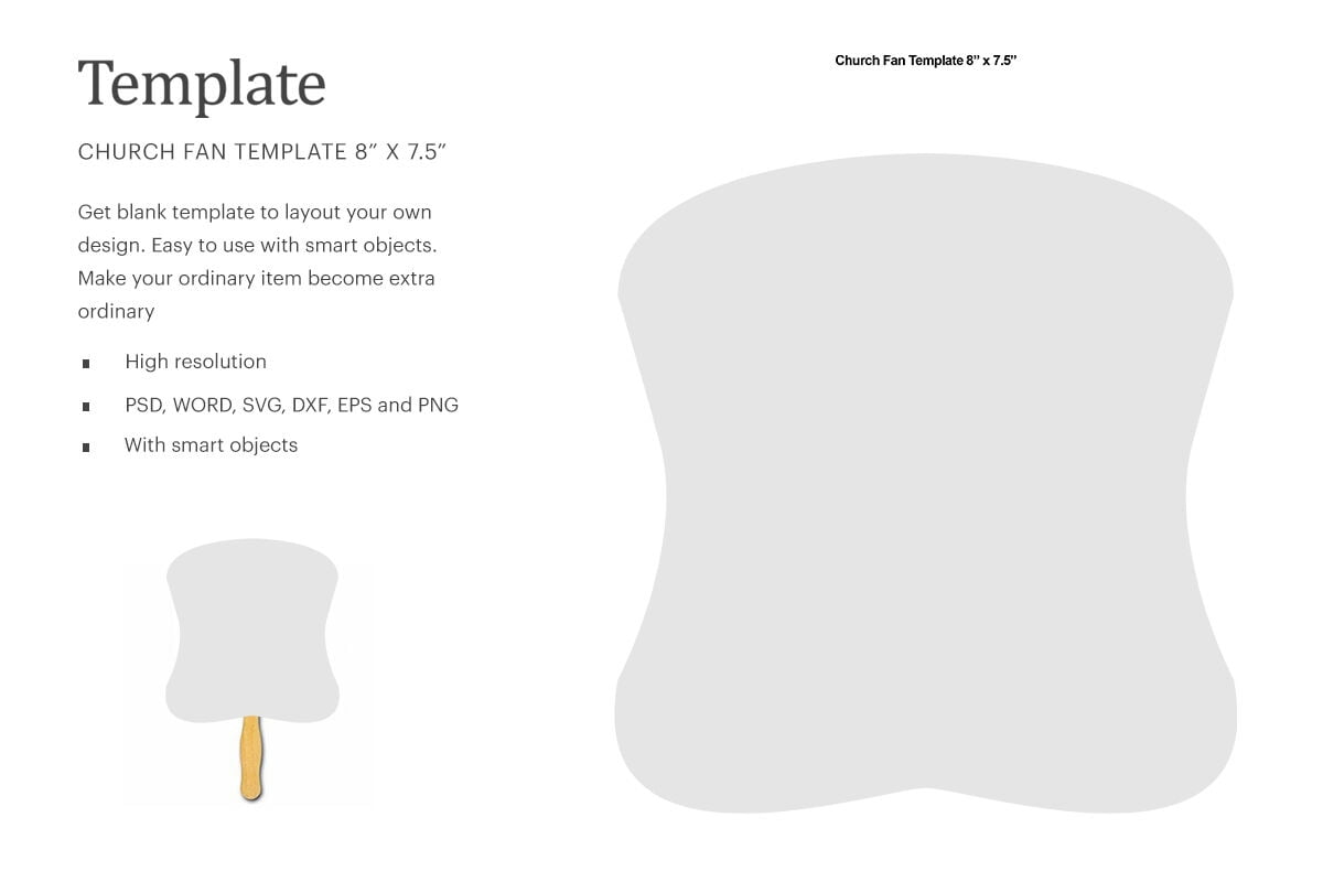 Free Printable Church Fan Template Free Printable