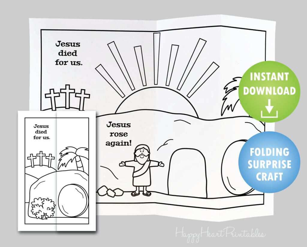 Printable Empty Tomb Craft Template Free Printable