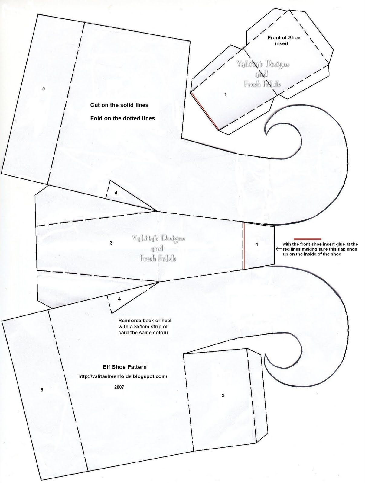 Printable Elf Shoe Template Free Printable