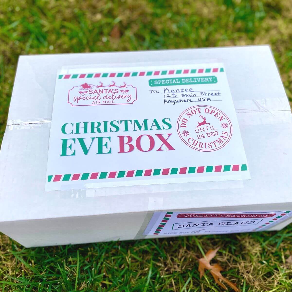 Free Printable Christmas Eve Box Templates Free Printable