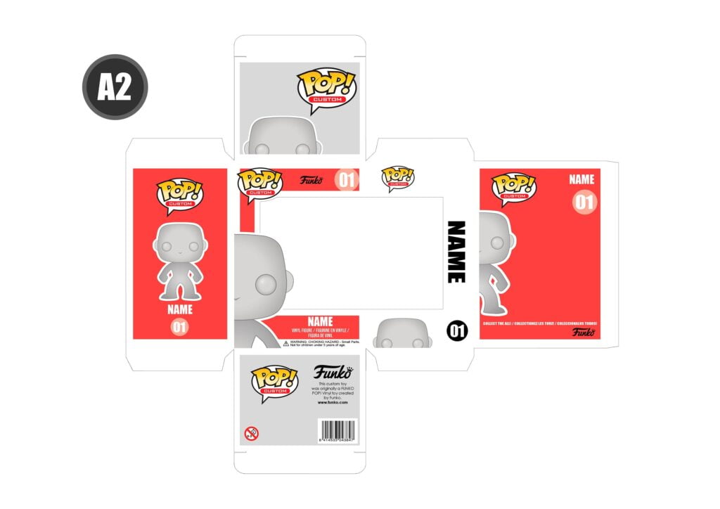 Printable Blank Funko Pop Box Template Free Printable