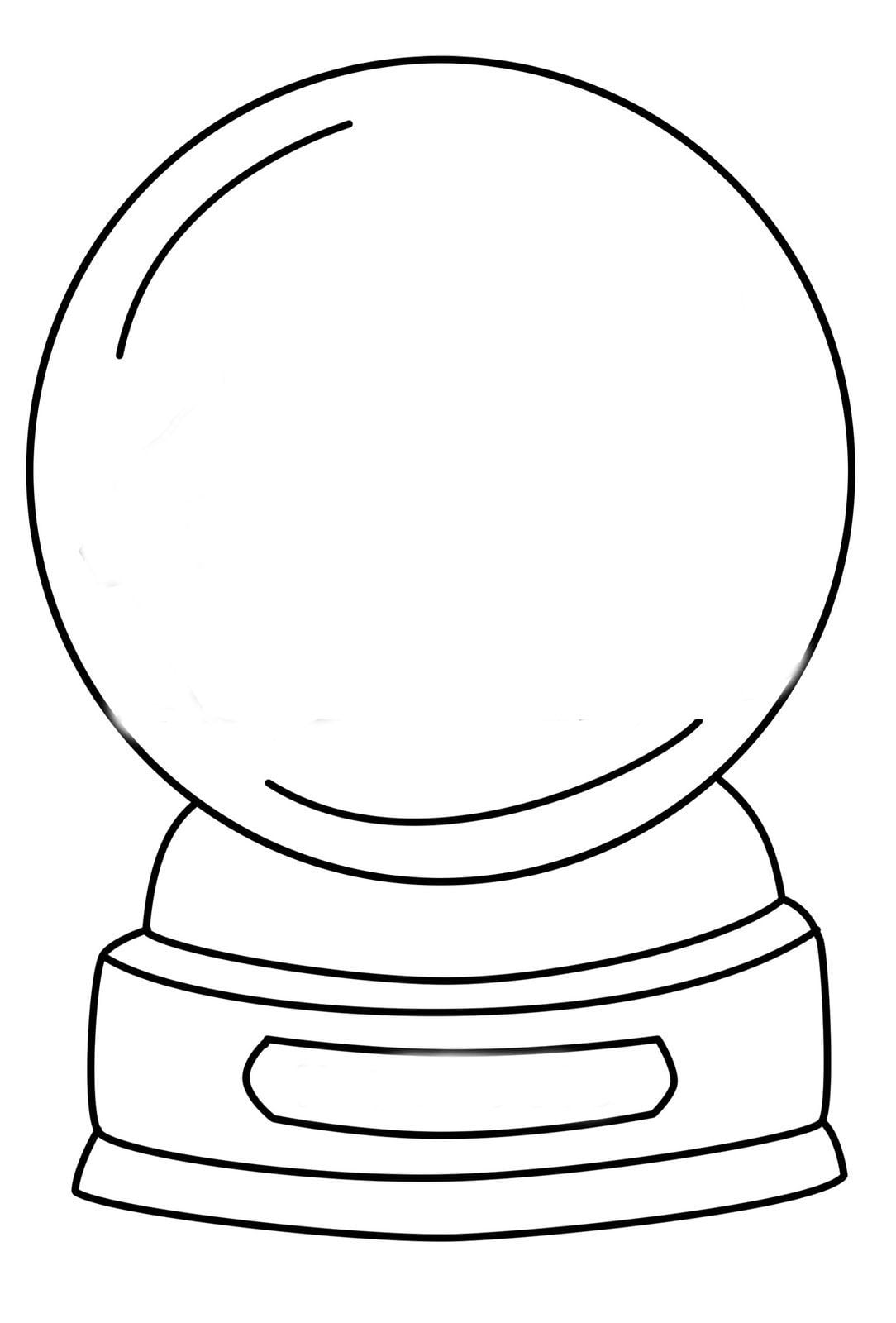 Snow Globe Printable Template Free Printable