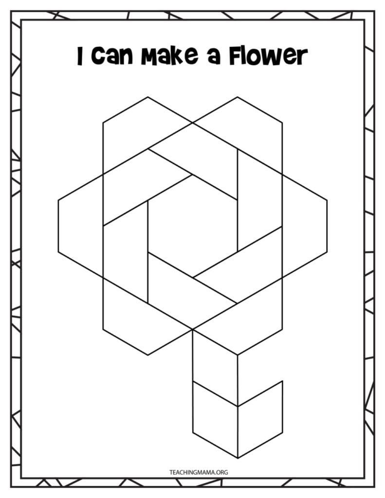 Spring Pattern Block Printables Teaching Mama Free Printable