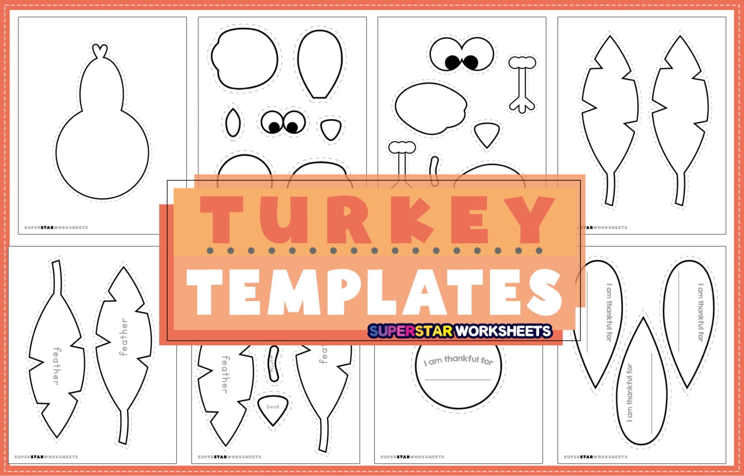 Turkey Feet Template Printable Free Printable