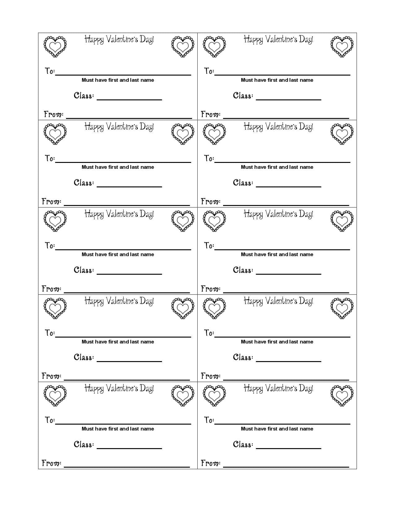 Printable Valentine s Day Candy Gram Template Free Printable